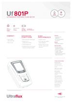 Uf 801P - Ultrasonic portable flowmeter: high performance - ULTRAFLUX ...
