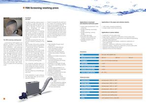 Screening washing press - FSM-Frankenberger GmbH & Co. KG - PDF ...