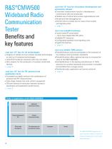 R&S®CMW500 Platform overview - Rohde Schwarz - PDF Catalogs | Technical Documentation | Brochure