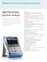 R&S®FSH Handheld Spectrum Analyzer - Rohde Schwarz - PDF Catalogs ...