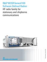 R&S®M3SR Series4100 Software Defined Radios - HF radio family for ...