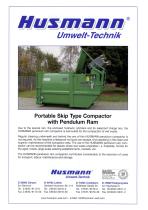 Portable Skip Type Compactor with Pendulum Ram - Husmann Umwelt-Technik ...