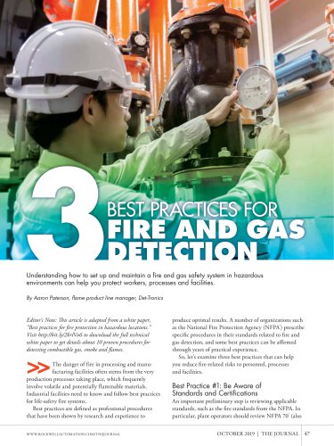 Det-Tronics Gas Detection Solutions Brochure - Detector Electronics Corp. (Det-Tronics) - PDF ...
