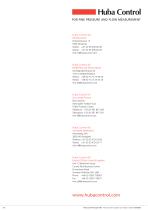 Pressure sensor 550 0 ... 40 – 600 bar - HUBA CONTROL - PDF Catalogs ...