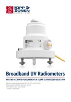 Broadband UV Radiometers - OTT HydroMet - PDF Catalogs | Technical ...