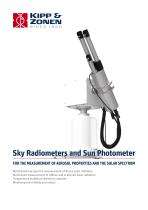 Sky Radiometers and Sun Photometer - OTT HydroMet - PDF Catalogs ...