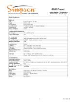 S660 Totalizer/Counter - Simpson - PDF Catalogs | Technical ...