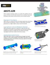 ANSYS AIM - ANSYS - PDF Catalogs | Technical Documentation | Brochure
