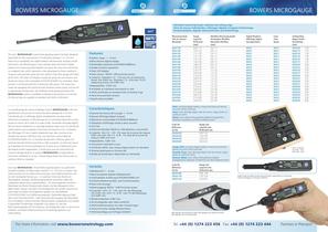Bowers MicroGauge - 2-point bore gauging 1-6 mm - Bowers Group - PDF ...