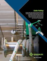 Cable Pulling. pages 145 to 176 - GREENLEE - PDF Catalogs | Technical ...