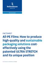 ULTRA STRETCH All-PE Films - Reicofil - PDF Catalogs | Technical ...