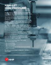 High Pressure - HAM-LET - PDF Catalogs | Technical Documentation | Brochure