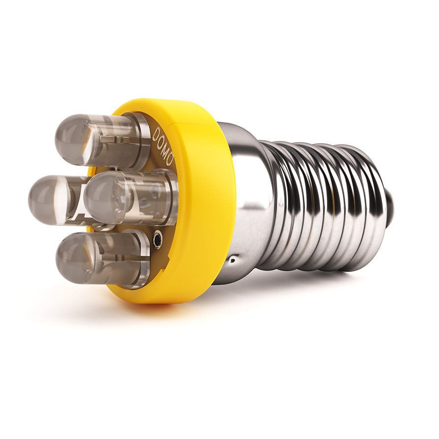 Lâmpada de LED - ECO E 14 - DOMO - 240 Vca / 24 Vca / 130 Vca