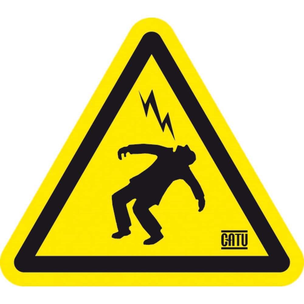 Placa de identificação autocolante - AT-41/025 - CATU - de segurança ...