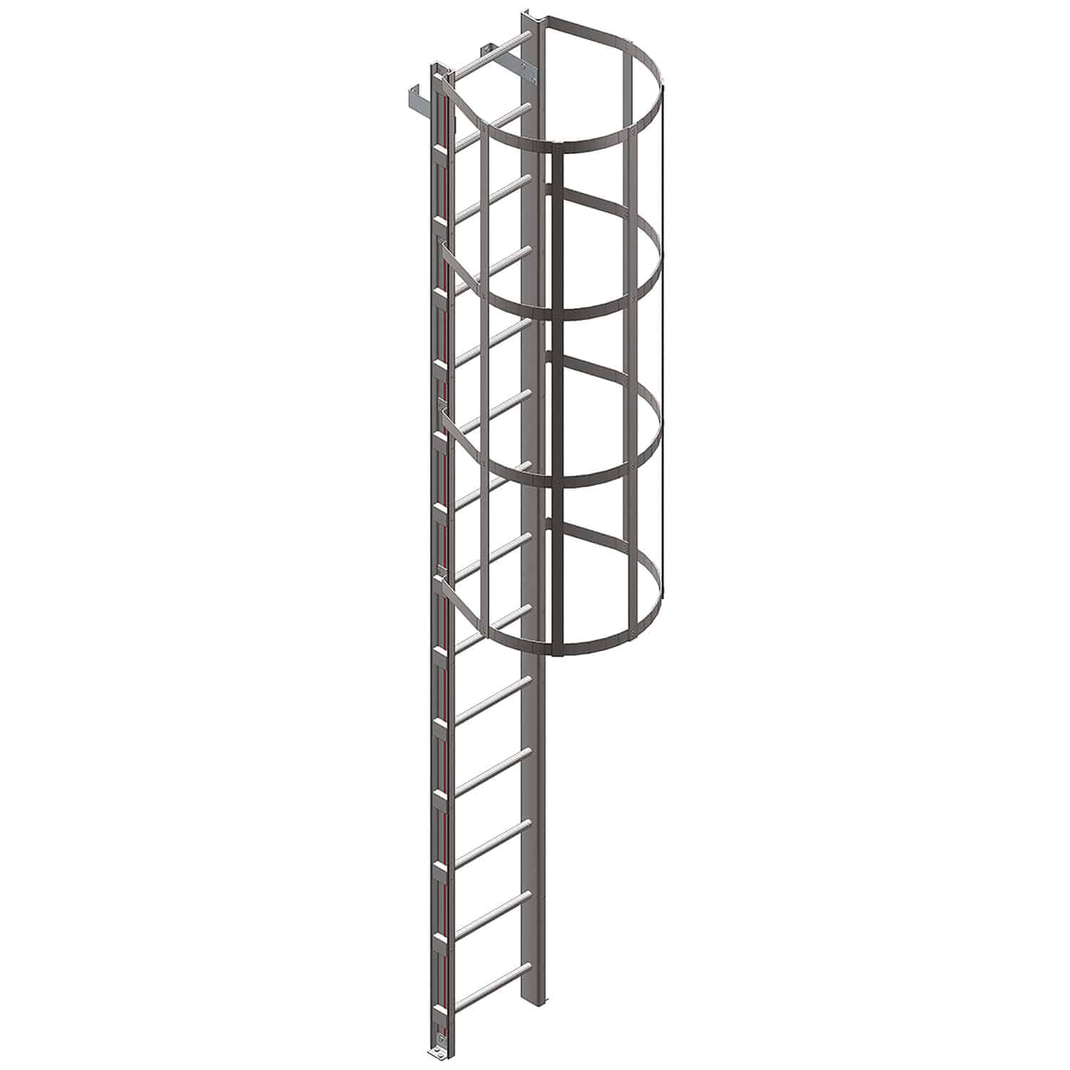 Escada em PRFV - M.M. srl - simples / para poços / de crinolina