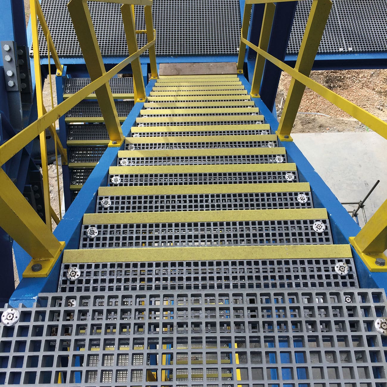 Escada fixa reta - GRADINI - M.M. srl - em PRFV