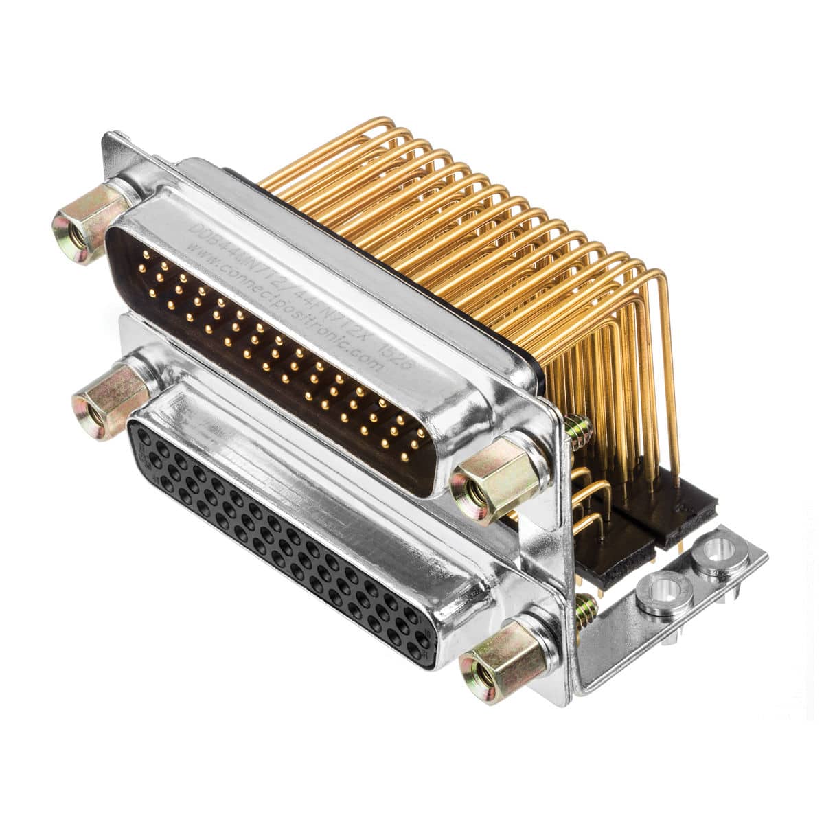 Conector com duas entradas - DDB Series - Positronic Industries - de ...