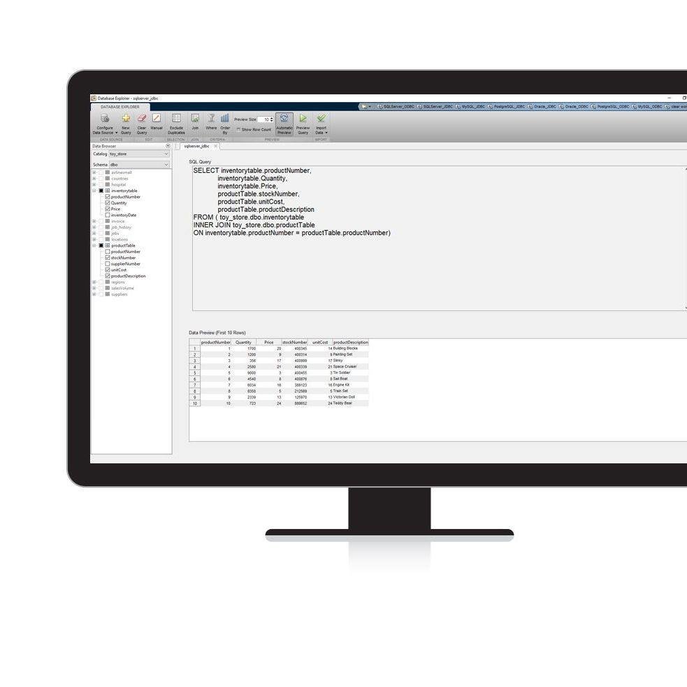 Software de intercâmbio de dados - Database Toolbox™ - The MathWorks ...