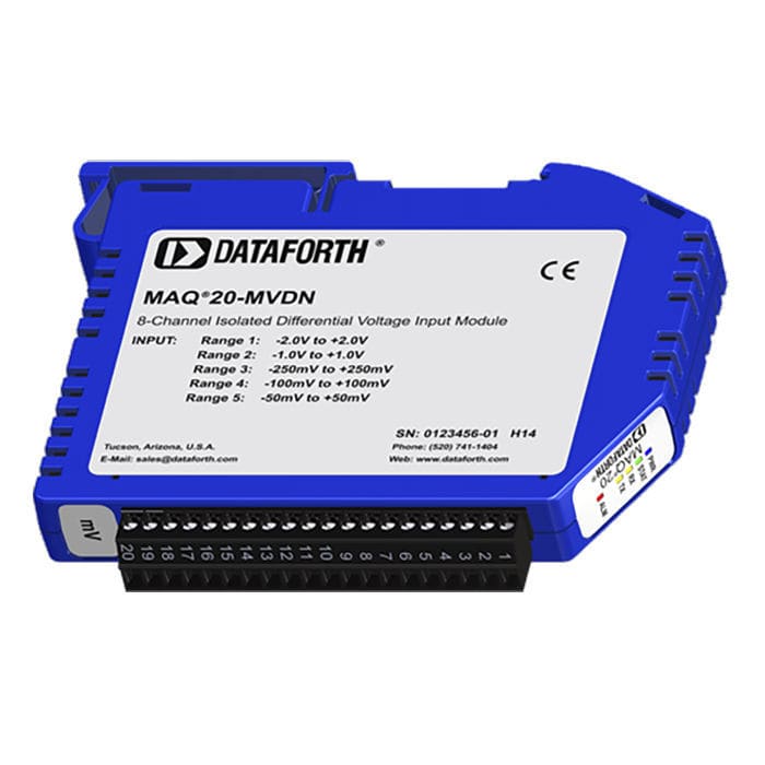Módulo de processamento de sinais com entradas analógicas - MAQ20-MVDN - Dataforth Corporation ...