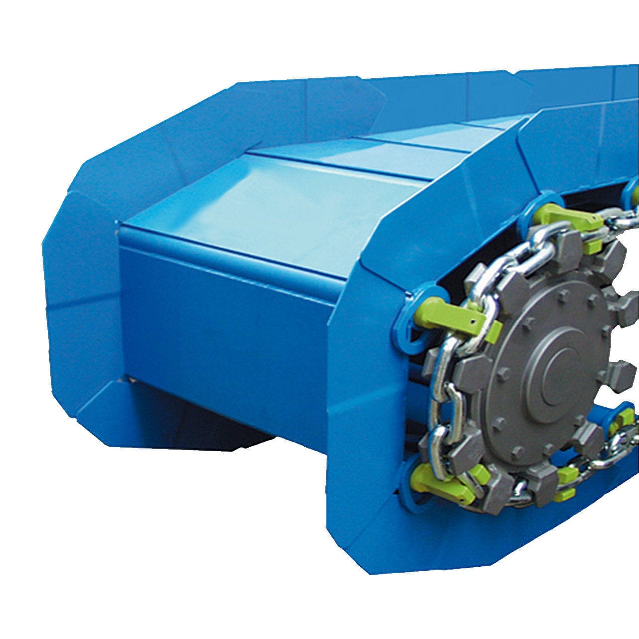 Transportador em lâminas - RUD - inclinado / curvo / reto