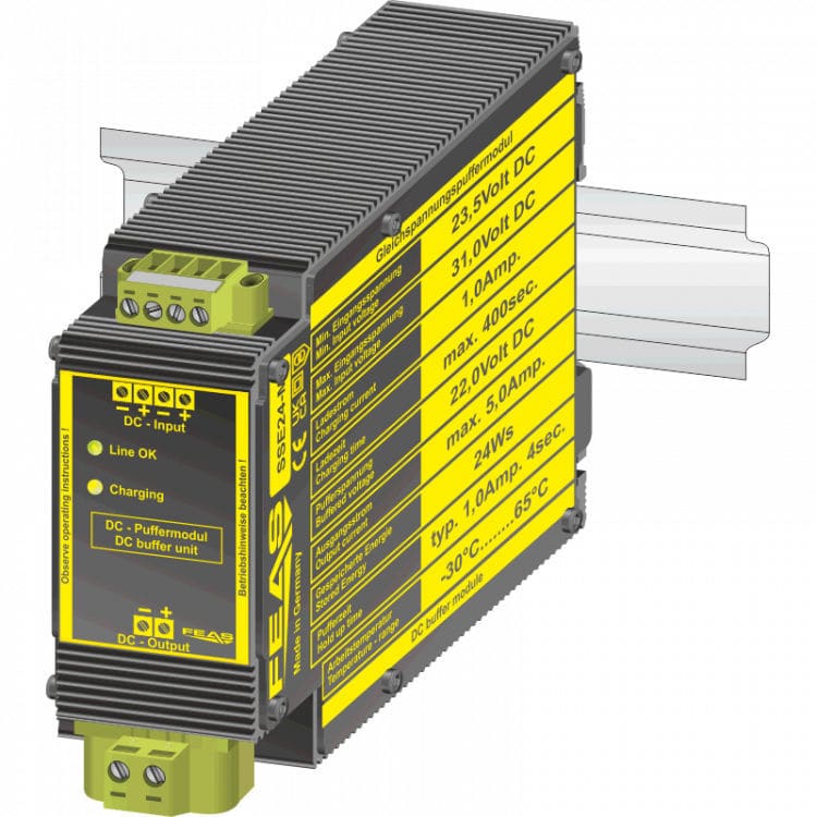 UPS compacta - SSE24-M - FEAS GmbH - 24 Vcc / com supercapacitor ...