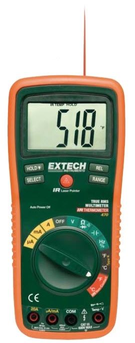 Multímetro digital - EX470 - Extech - portátil / 1000 V / 20 A