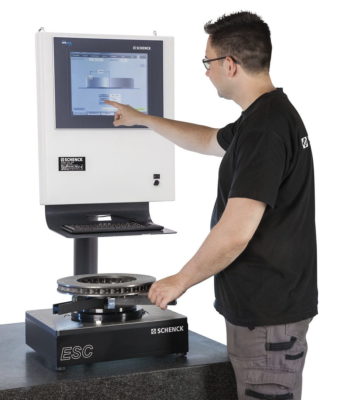 Balanceadora estática - ES series - SCHENCK RoTec GmbH - vertical ...