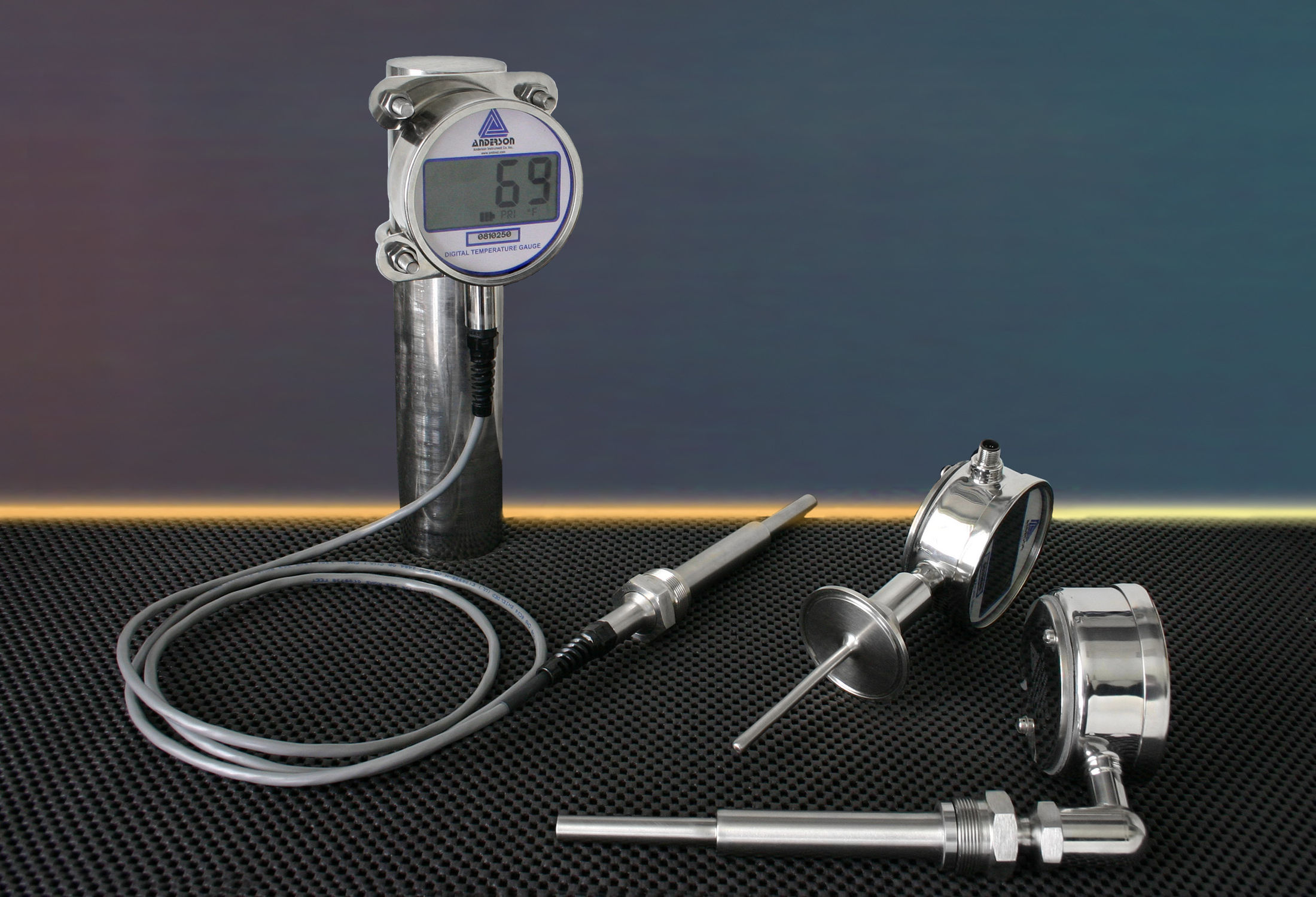 Termômetro com sensor - FH series - Anderson Instrument - digital ...