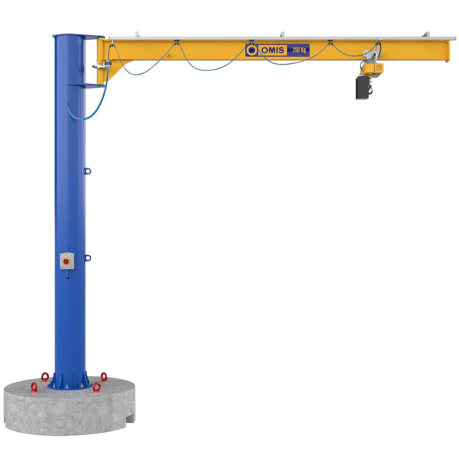 Guindaste de coluna - CTZ - OMIS - 270° / móvel / com talha