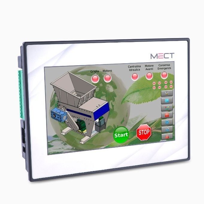 Terminal com touch screen - TP1070 - MECT SRL - embutido / 800 x 480 / ARM9