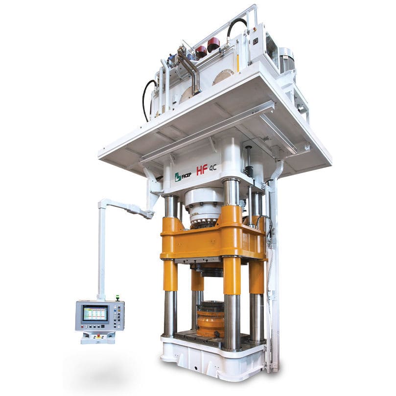 Prensa eletro-hidráulica - HF-4C series - FICEP - de rebarbar / de 4 colunas / CNC