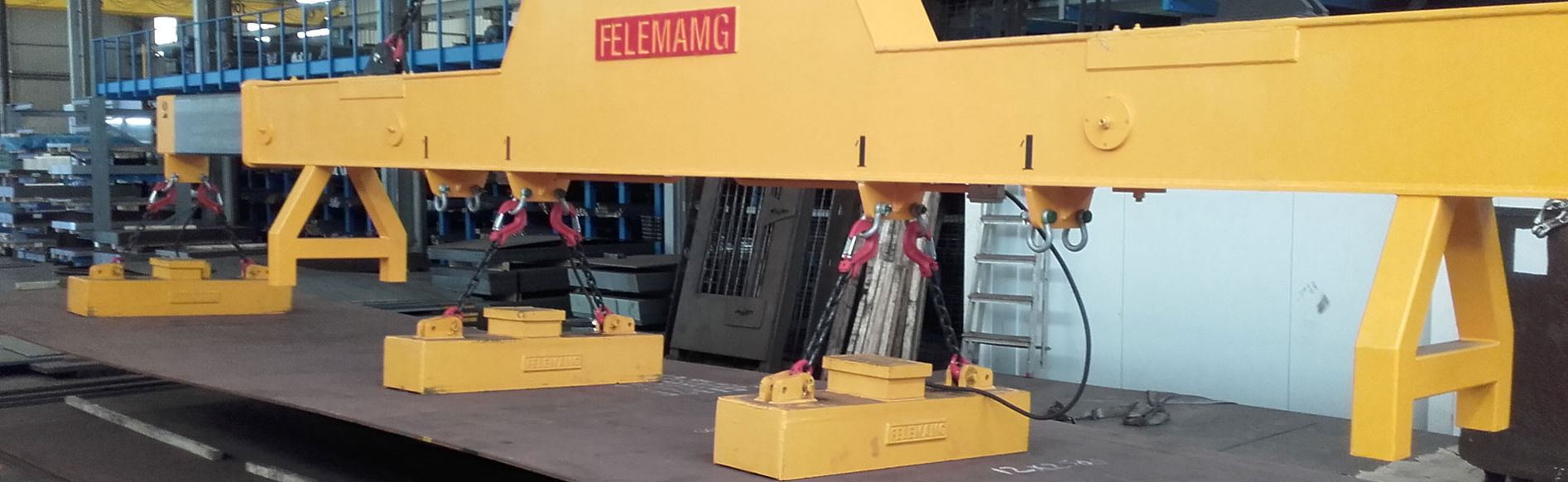 Levantador eletromagnético para chapas de aço - FELEMAMG - para ...