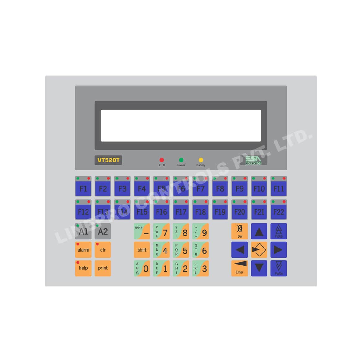 Teclado embutido - VT520T - LINEPRO CONTROLS PVT.LTD - capacitivo / de ...