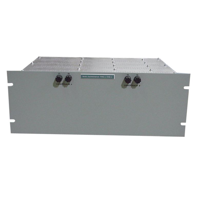 Conversor CC-CC de potência - Gentec - rack de 19" / redundante