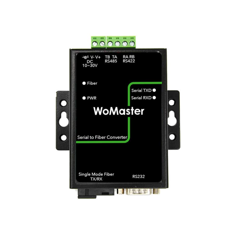 Conversor RS-485 para fibra óptica - SC201 series - WoMaster - para trilho DIN / alta velocidade ...