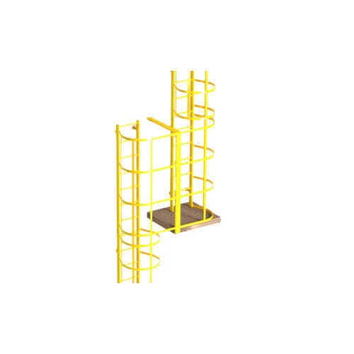 Escada em PRFV - S - P-TREX - com plataforma / de crinolina / reciclável