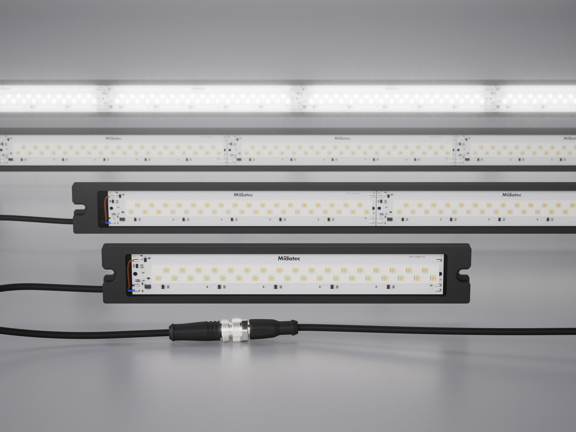 Barra de iluminação - Midatec - de LED / industrial / IP67