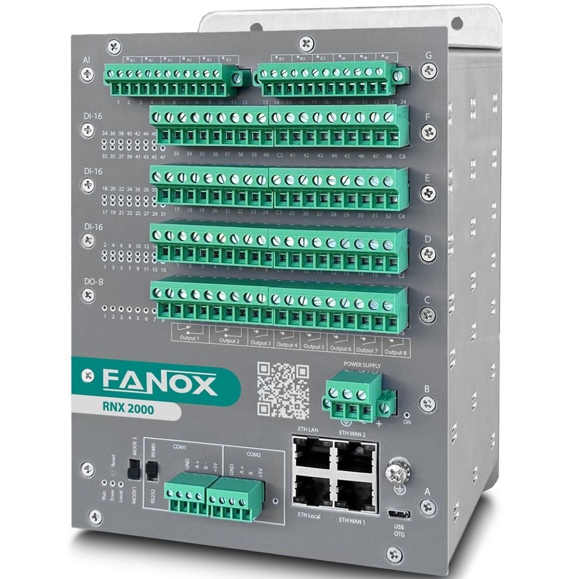 Unidade terminal remota Ethernet - RNX-2000 - FANOX ELECTRONIC - compacta