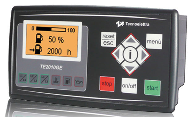 Controlador para grupo gerador de energia automático - TE2010 GE - Tecnoelettra