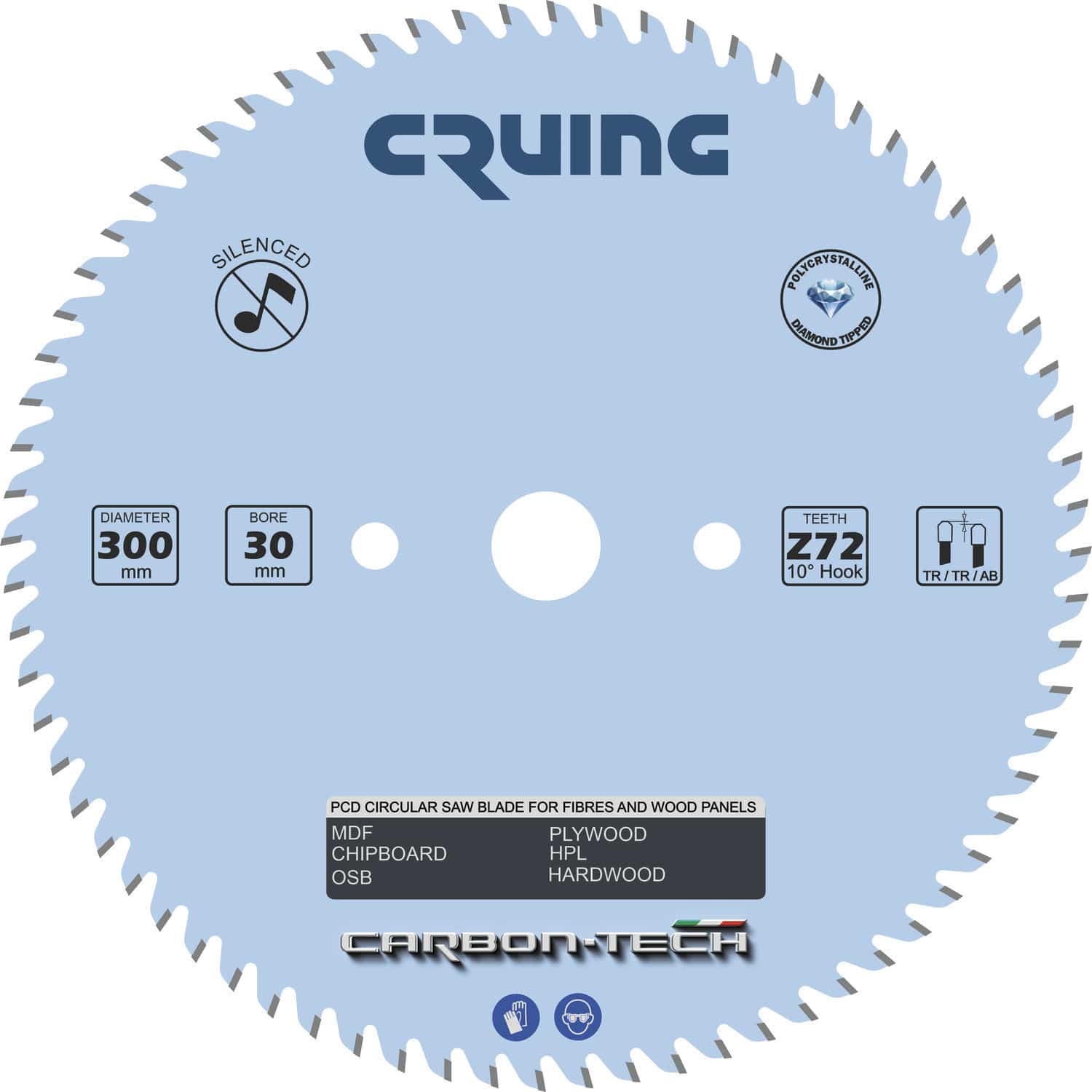 Lâmina para serra PCD - Cruing Italy srl - circular / de uso universal