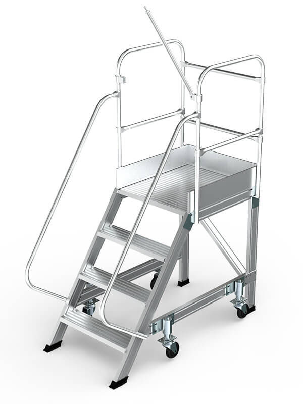 Escada em alumínio - SARAYLI LTD. STI. - simples / móvel / com plataforma