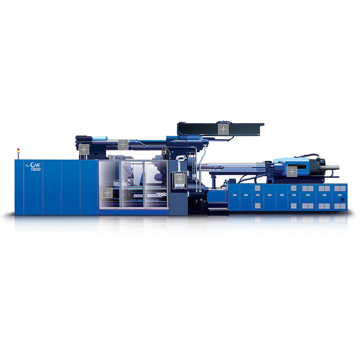 Máquina injetora horizontal - ONE series - LS Mtron - híbrida