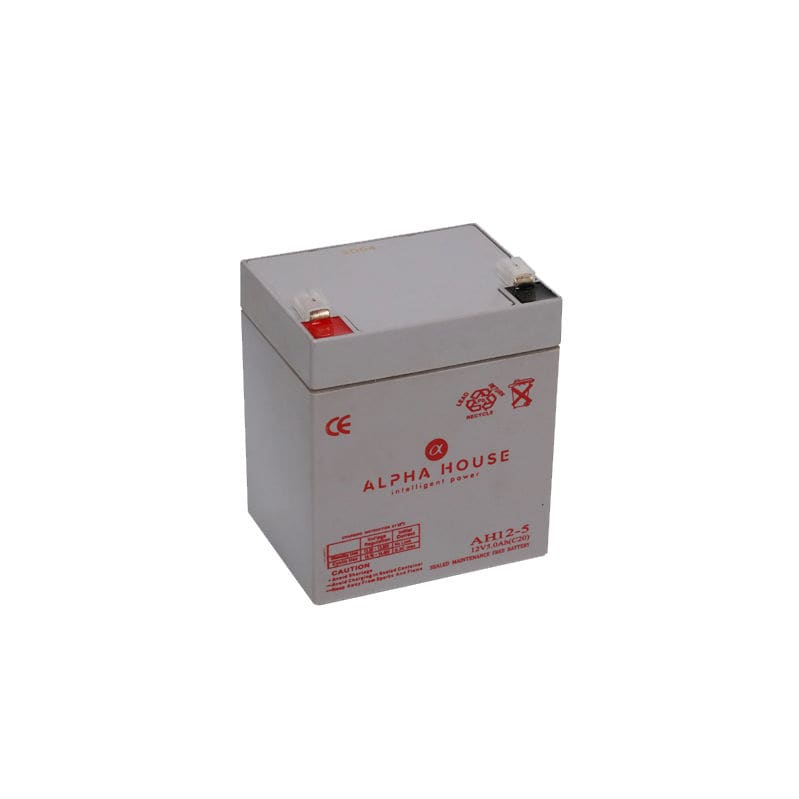 Bateria retangular - AH12-5 - Alpha House Ltd - 12 V / UL / CE