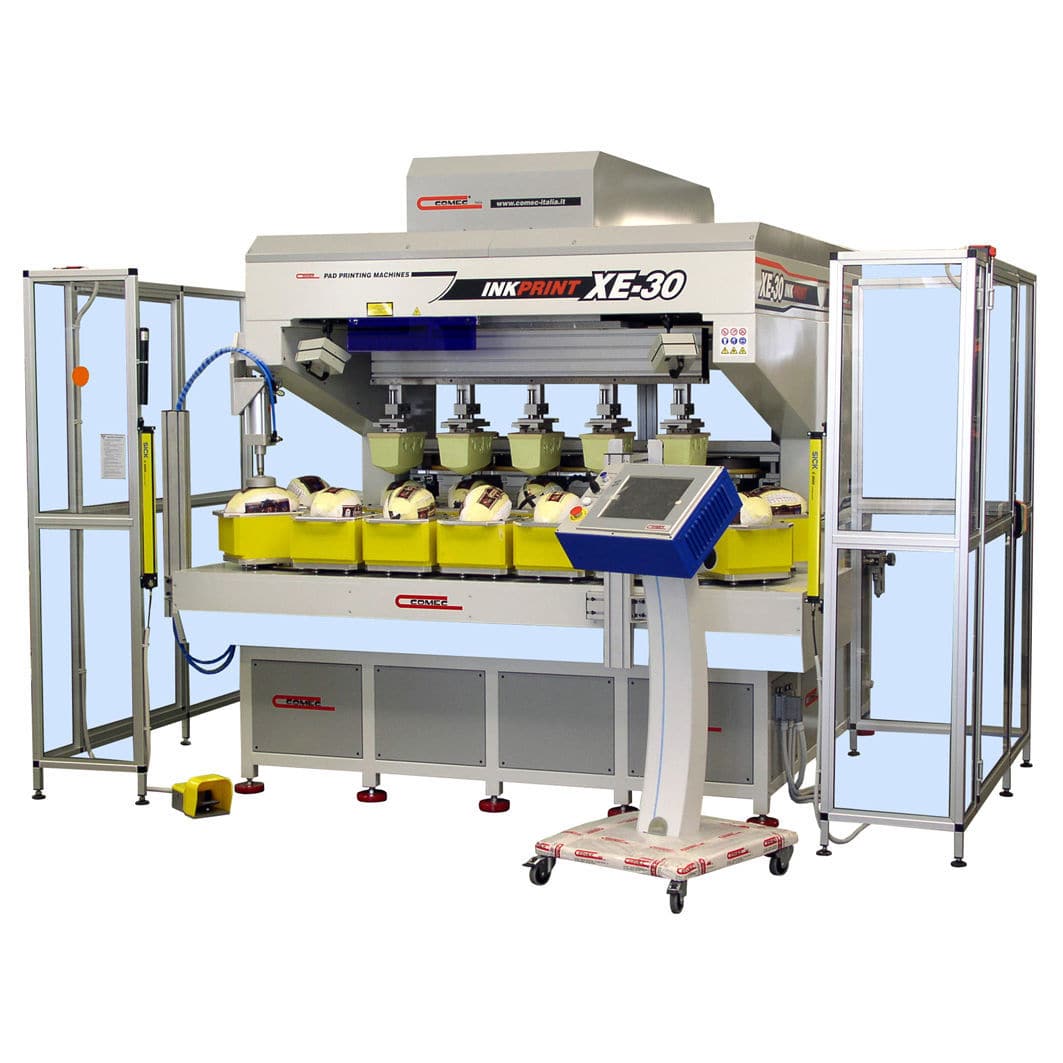 Máquina tampográfica de tinteiro selado - INKPRINT XE30 5C T.I. - COMEC ...