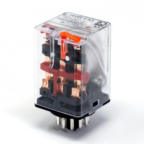 Relé eletromecânico CC - C series - Italiana Relè - CA / de encaixe / IEC