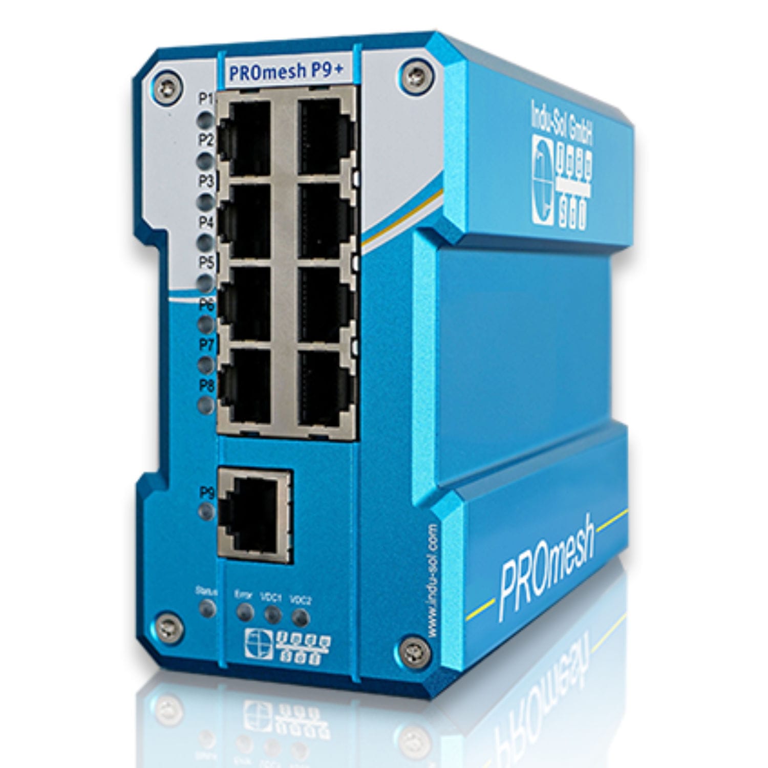 Switch de rede para automatismos industriais - PROmesh P9+ - Indu-Sol ...