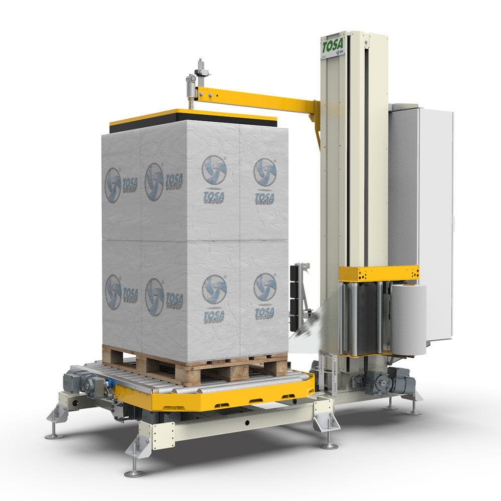 Envolvedora com plataforma giratória - NEWTEC BAG PALLETIZING ...