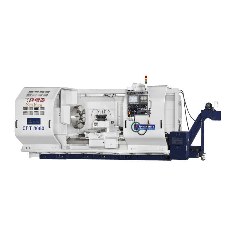 Torno CNC - CPT series - SUN FIRM MACHINERY IND. CO., LTD. - horizontal / de 2 eixos / com mesa ...