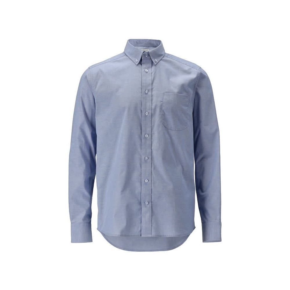 Camisa de trabalho - 20404-745 - Mascot Workwear - em algodão / azul / L