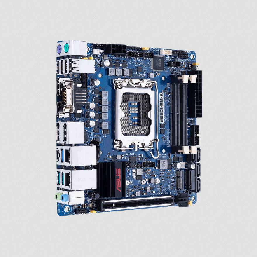 Placa-mãe mini-ITX - W680I-EM-A - ASUSTeK computer INC - Intel® Core i3 / Intel® Core i5 / Intel ...